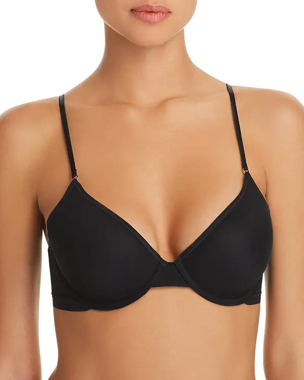 ON GOSSAMER Next To Nothing Micro T-shirt Underwire Bra - Black