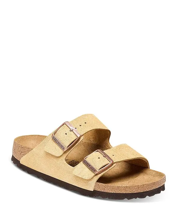 BIRKENSTOCK Arizona Slide Sandals - Light Brown