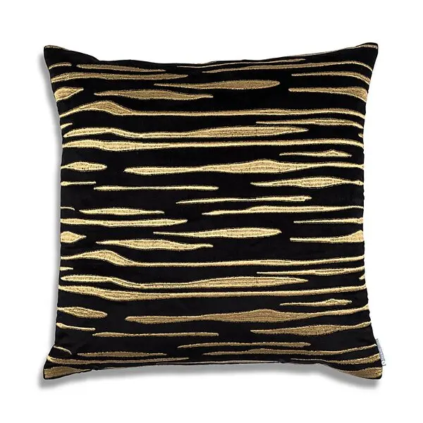 LILI ALESSANDRA Zara Square Pillow X - Black/gold