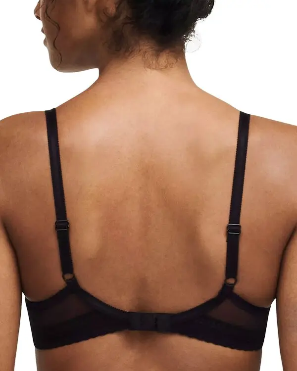 Chantelle Festivite Lace Plunge Contour Bra - Black