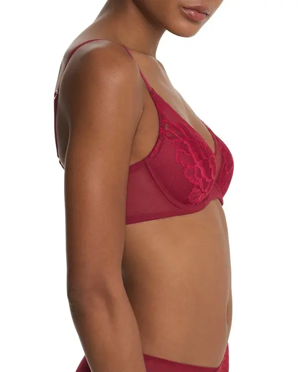 Natori Flora Contour Underwire Bra - Red/bonfire