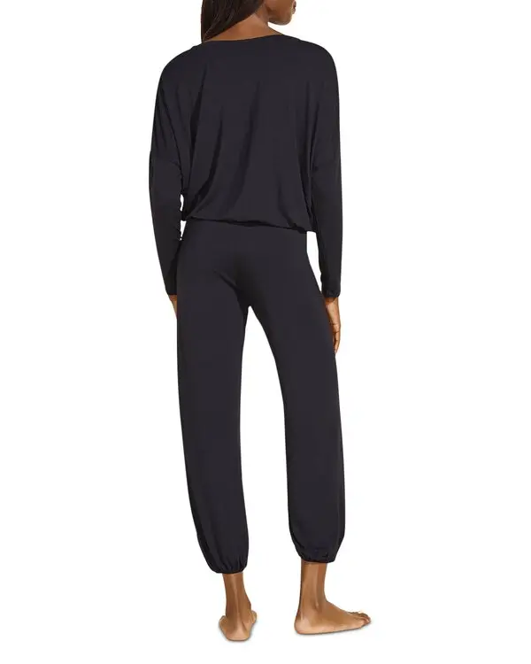 Eberjey Gisele Slouchy Pajama Set - Black/ivory