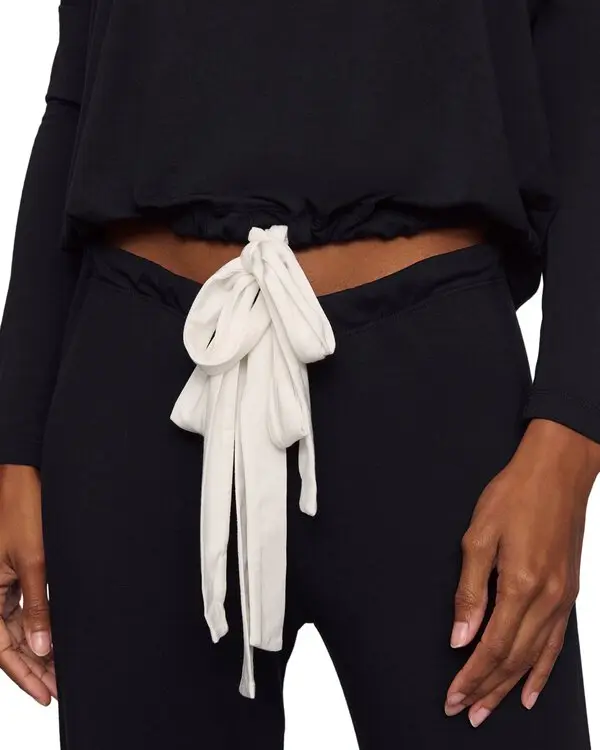 Eberjey Gisele Slouchy Pajama Set - Black/ivory