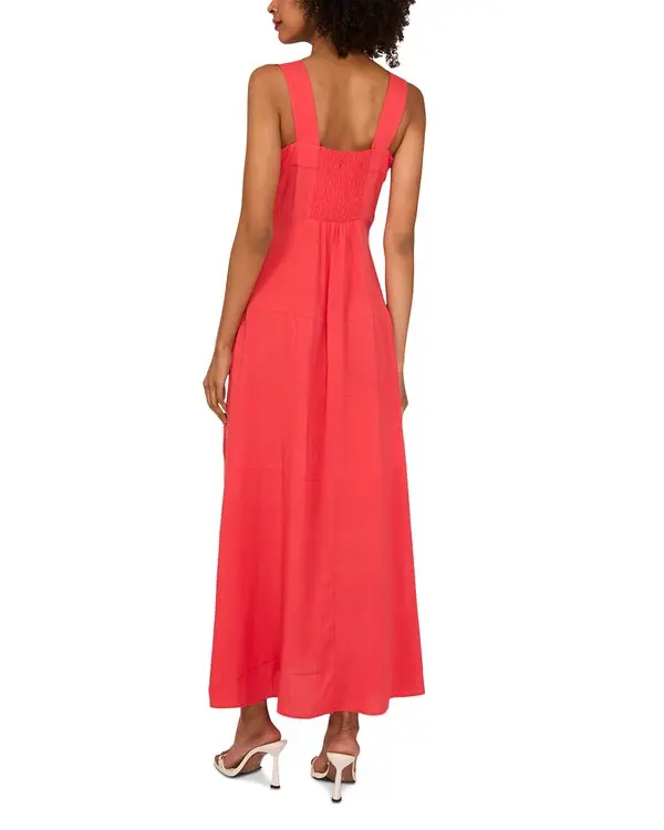 Vince Camuto Sleeveless Square Neck Maxi Dress - Cayenne