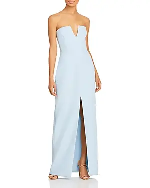 Bcbgmaxazria Strapless Crepe Gown