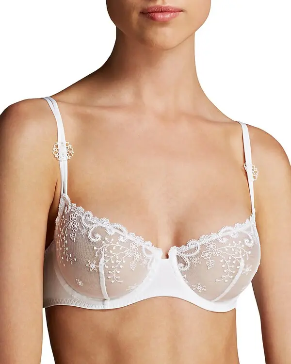 Simone Perele Delice Demi Cup Unlined Underwire Bra - White