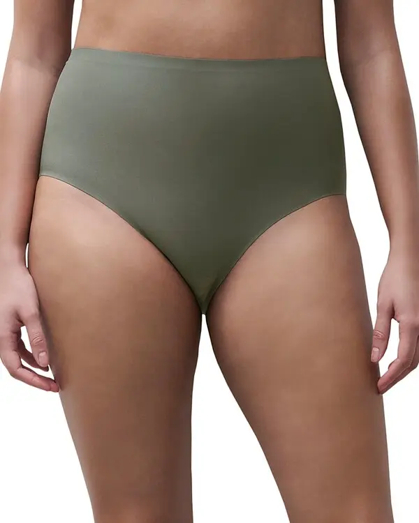 Chantelle Soft Stretch Full Briefs - Clay Green