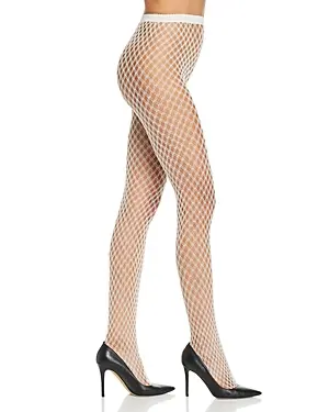 Natori Double Weave Fishnet Tights