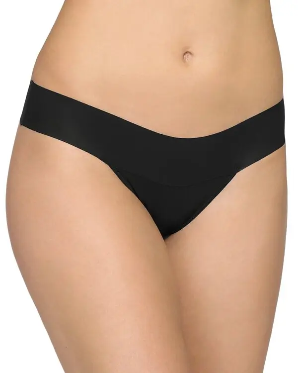 Hanky Panky Breathesoft Natural Rise Thong - Black