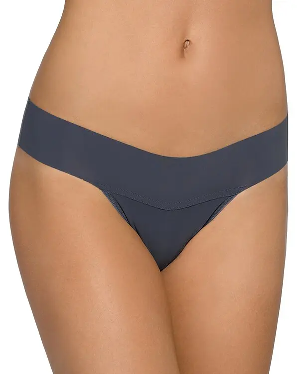 Hanky Panky Breathesoft Natural Rise Thong - Granite