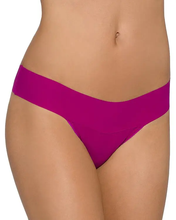 Hanky Panky Breathesoft Natural Rise Thong - Hot Fuchsia