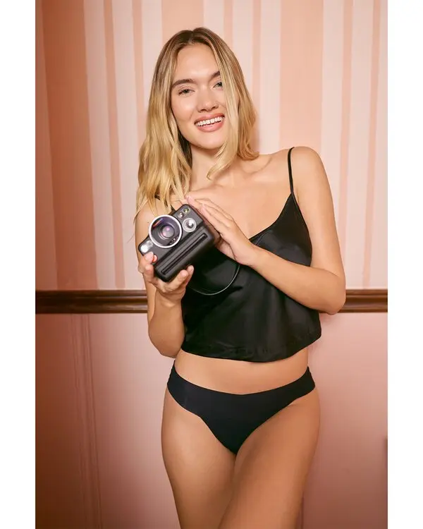 Hanky Panky Breathesoft Natural Rise Thong - Navy