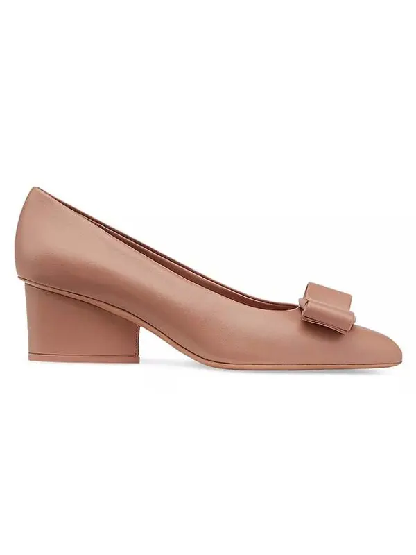FERRAGAMO Embellished Pointed Toe High Heel Pumps