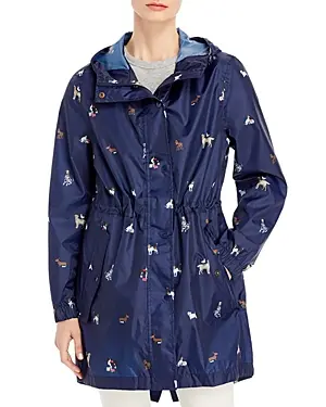 Joules Golightly Floral Print Packable Raincoat