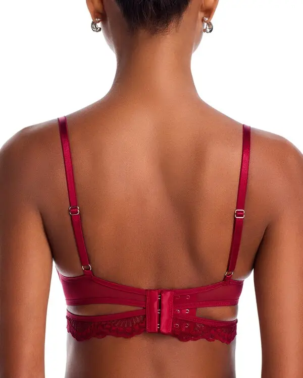 THISTLE AND SPIRE Thistle & Spire Kane V-wire Lace Bra - Ruby