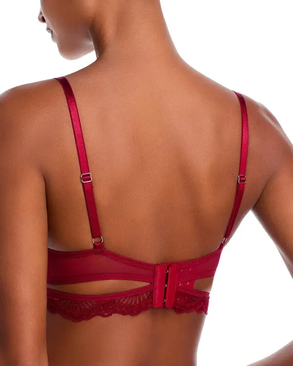 THISTLE AND SPIRE Thistle & Spire Kane V-wire Lace Bra - Ruby