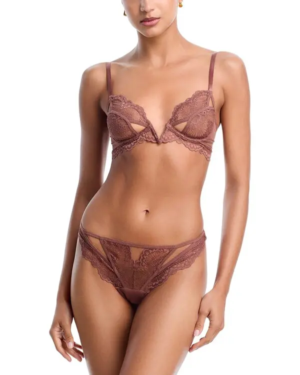 THISTLE AND SPIRE Thistle & Spire Kane Lace Thong - Cocoa