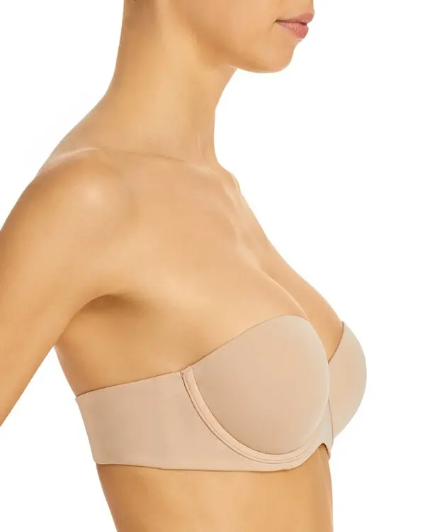 Calvin Klein Naked Glamour Strapless Push-up Bra - Bare