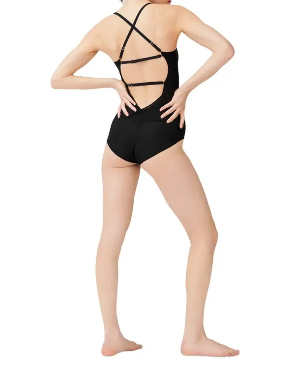ITEM M6 All Mesh Shape Low Back Bodysuit - Black