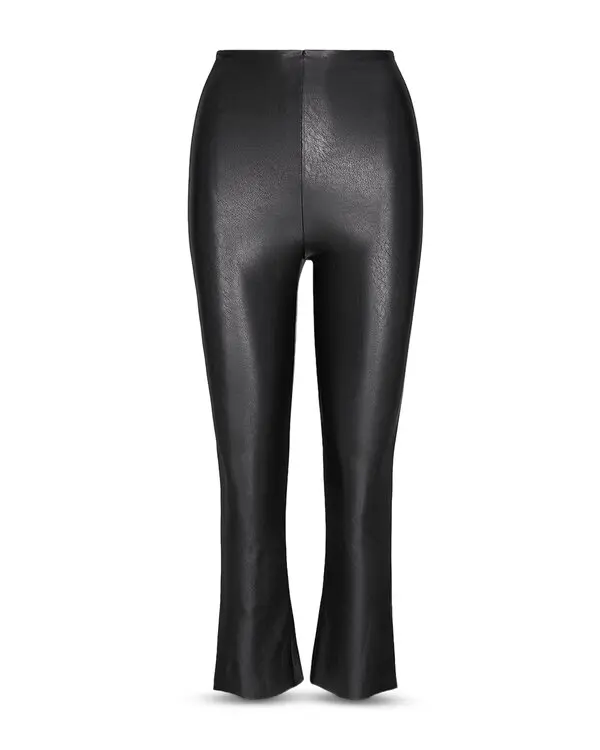 Commando Faux Leather Cropped Flare Leggings