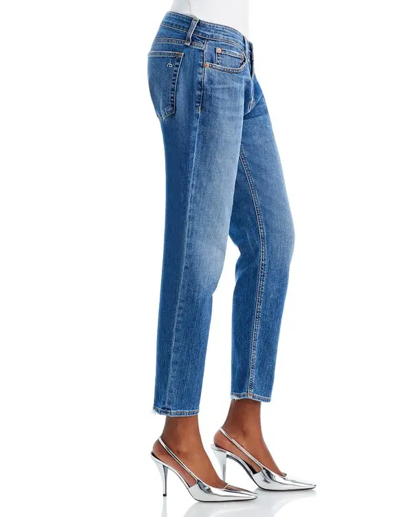 Rag & Bone Dre Low Rise Ankle Slim Boyfriend Jeans - Julienne