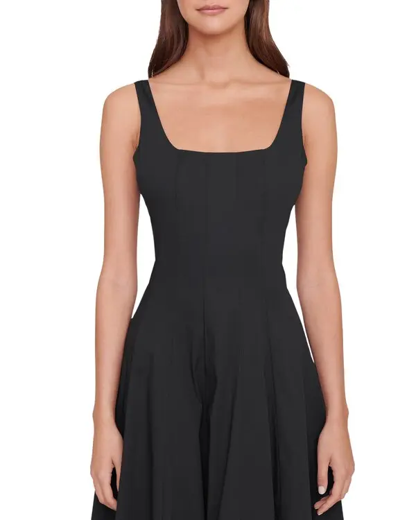 Staud Wells Midi Dress - Black