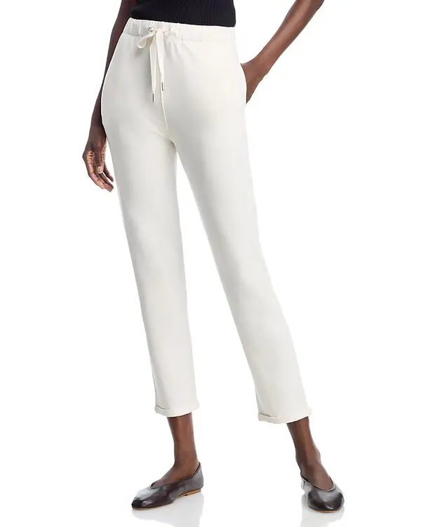 Majestic Filatures French Terry Cuffed Pants - Cream