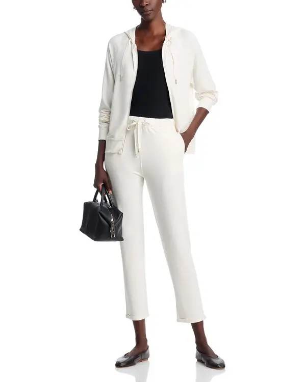 Majestic Filatures French Terry Cuffed Pants - Cream