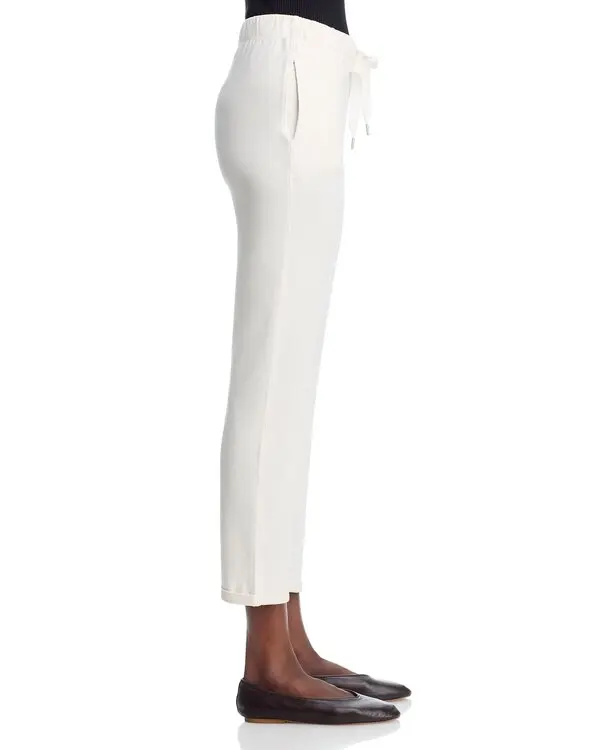Majestic Filatures French Terry Cuffed Pants - Cream