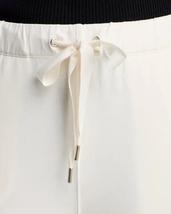 Majestic Filatures French Terry Cuffed Pants - Cream