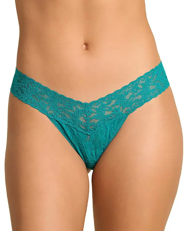 Hanky Panky Signature Lace Original Rise Thong - Dark Teal