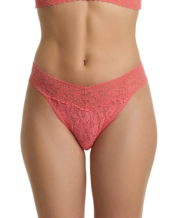Hanky Panky Signature Lace Original Rise Thong - Paloma (pink)