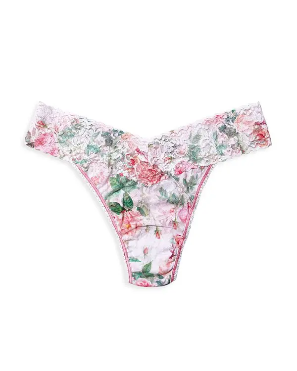 Hanky Panky Signature Lace Original Rise Thong - Rococo Rose