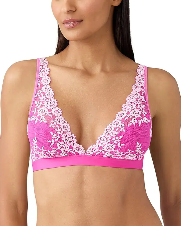 Wacoal Embrace Lace Convertible Plunge Soft Cup Wireless Bra - Wild Azalea