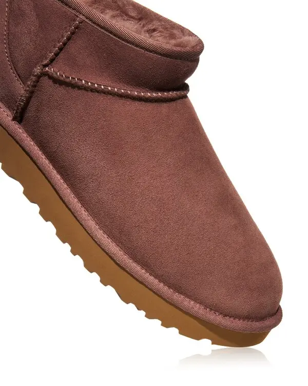 UGG Classic Ultra Mini Shearling Booties - Portobello
