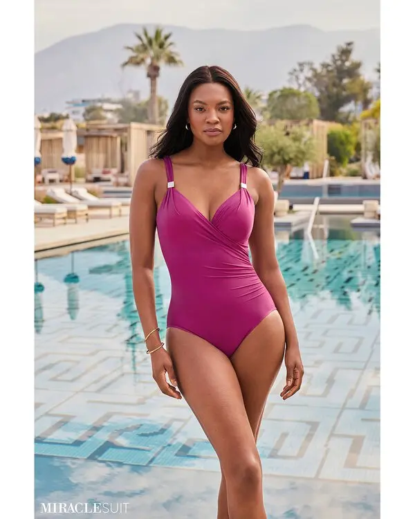 Miraclesuit Razzle Dazzle Siren One-piece Swimsuit - Framboise