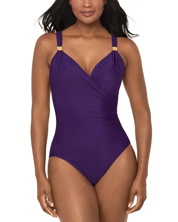 Miraclesuit Razzle Dazzle Siren One-piece Swimsuit - Mulberry
