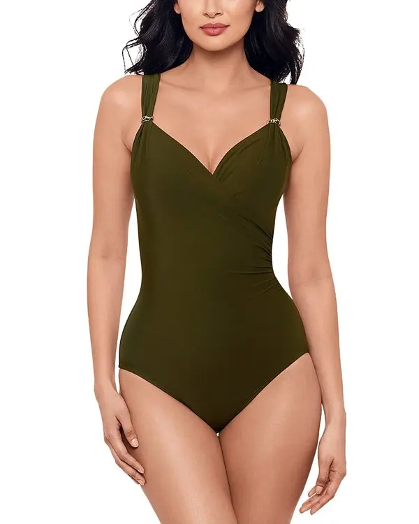 Miraclesuit Razzle Dazzle Siren One-piece Swimsuit - Nori