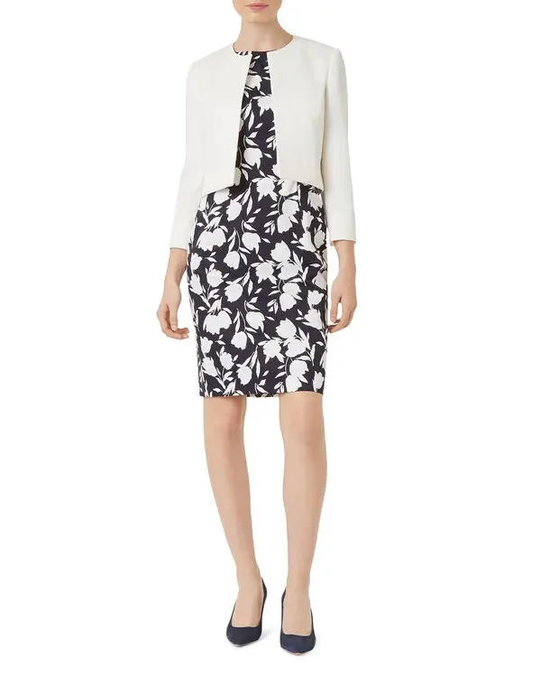HOBBS LONDON Elize Cropped Jacket - Ivory