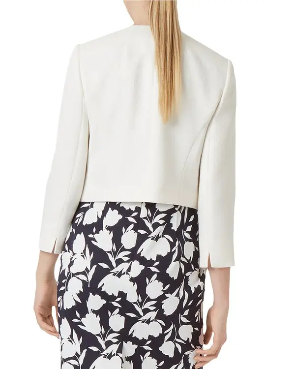 HOBBS LONDON Elize Cropped Jacket - Ivory