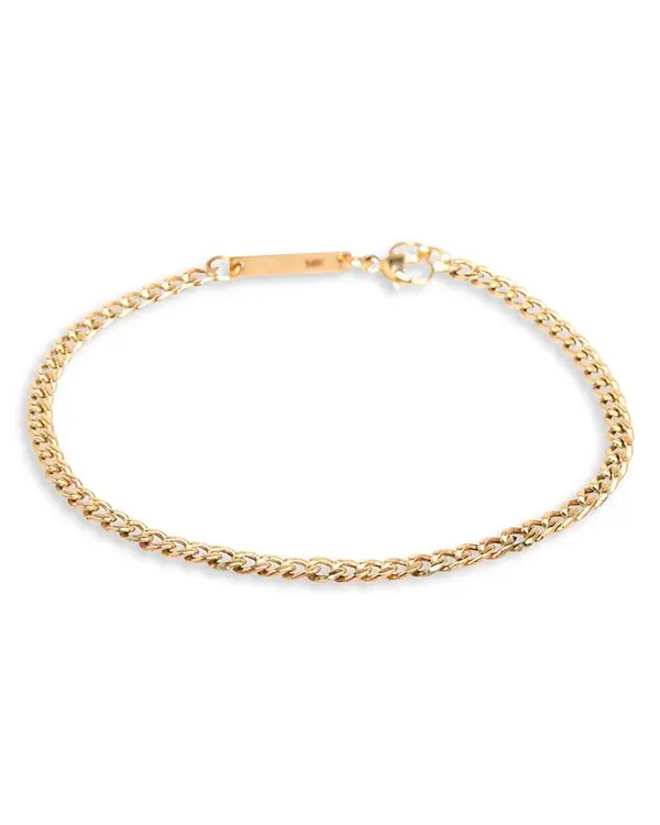 Zoe Chicco 14k Yellow Curb Link Bracelet - Gold