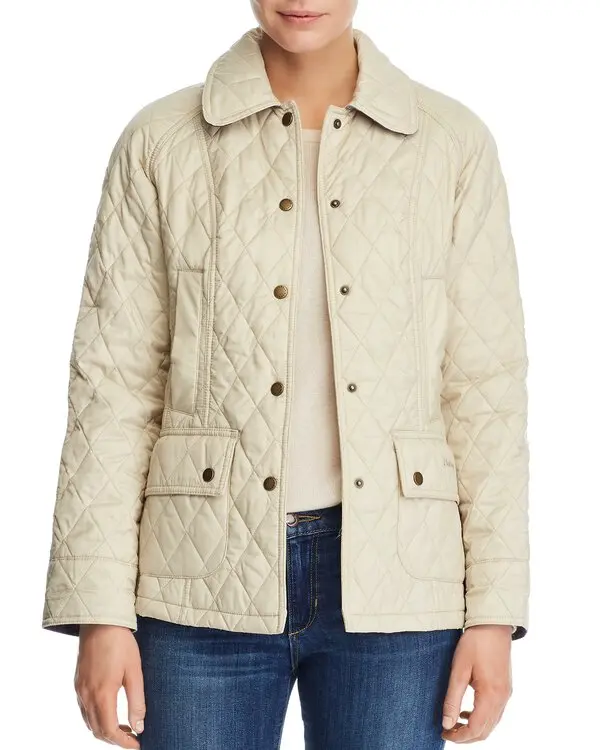Barbour Beadnell Quilted Jacket - Pearl