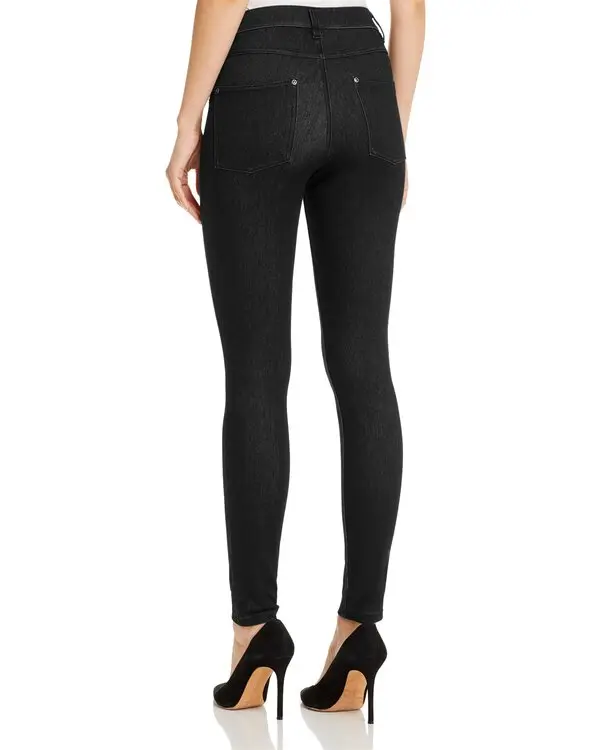 Hue Ultra-soft High-waisted Denim Leggings - Black
