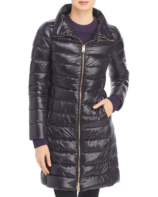 Herno Elisa Faux Fur Collar Puffer Coat