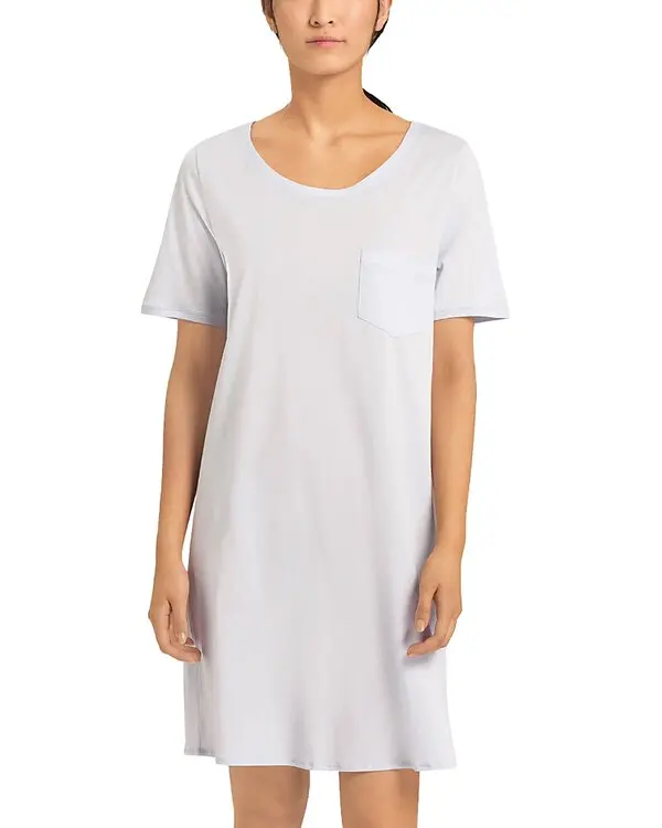 Hanro Cotton Deluxe Sleepshirt - Blue Glow
