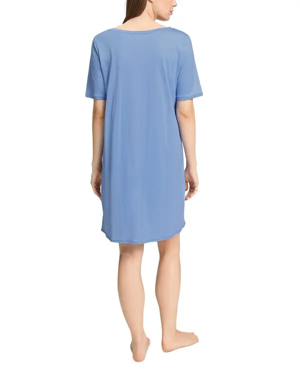 Hanro Cotton Deluxe Sleepshirt - Bluebird