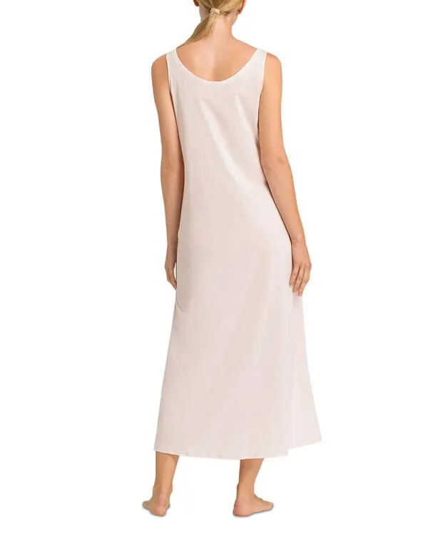 Hanro Cotton Deluxe Tank Nightgown - Crystal Pink