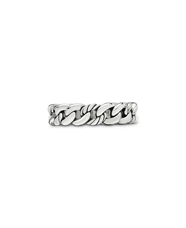 David Yurman Belmont Curb Link Ring - Silver