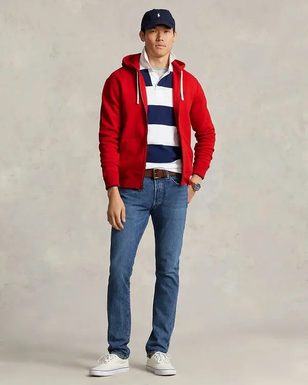 Polo Ralph Lauren Classic Full-zip Hoodie - Rl Red