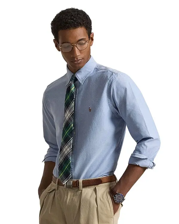 Polo Ralph Lauren Classic Fit Long Sleeve Oxford Shirt - Blue